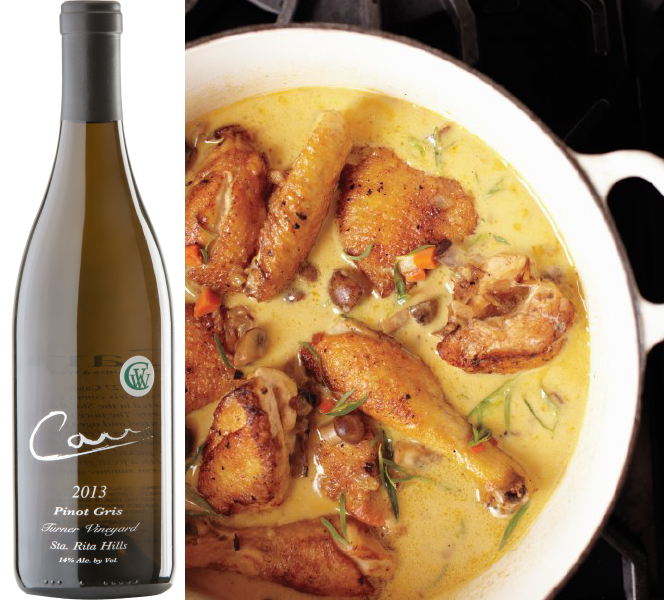 Chicken Fricassee - Carr Vineyards and Winery